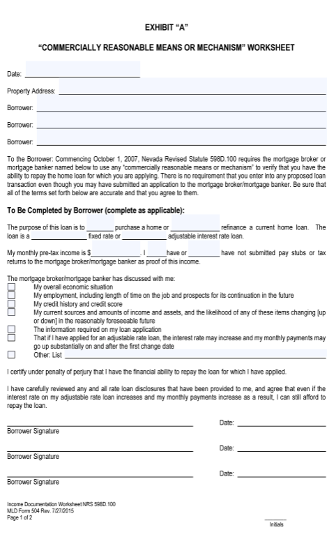 Exhibit A Commercially Reasonable - Looking For Advice - Notary Cafe Forums